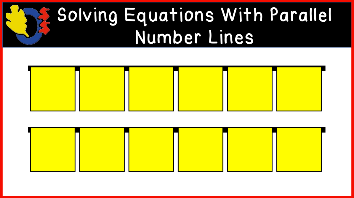 Solving Equations With Parallel Number Lines – MTH1W Day 6 - Math Rocks Eh