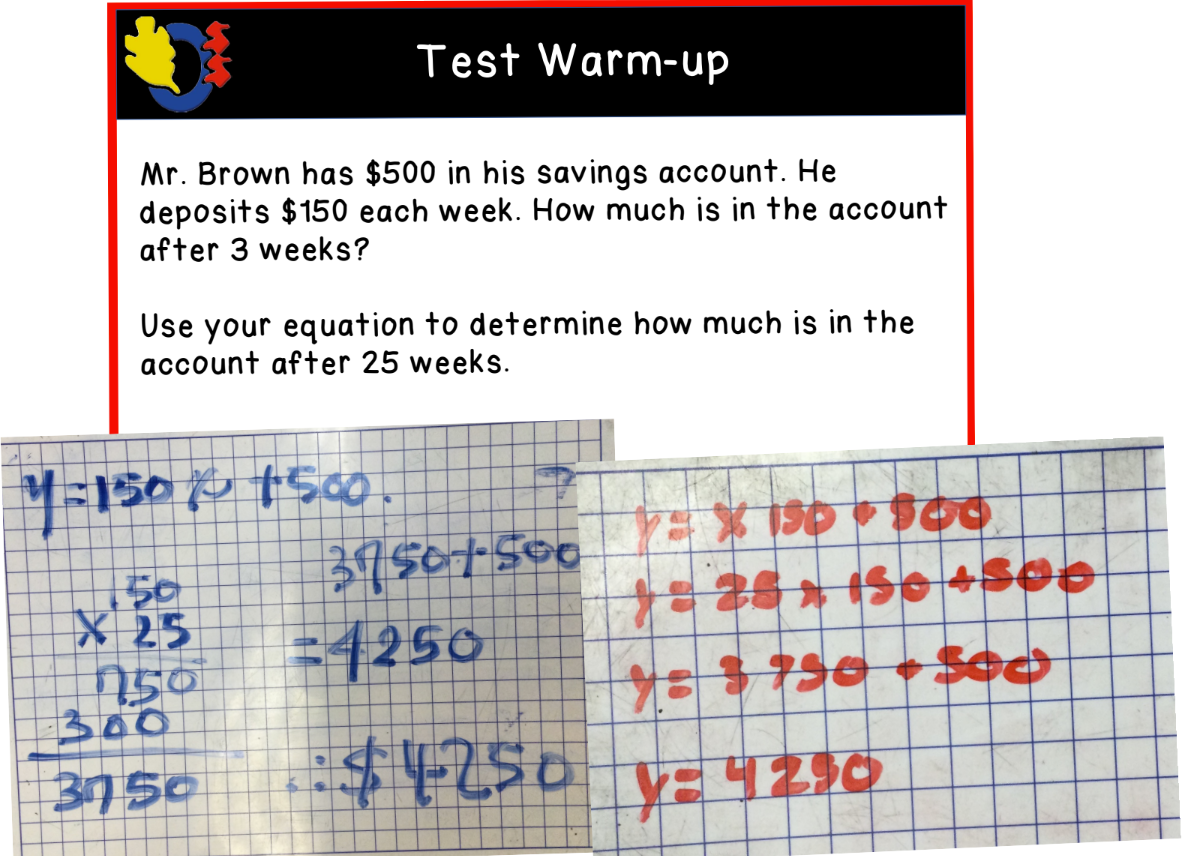 Cycle 1 Test Part 1 – MTH1W Day 22 - Math Rocks Eh